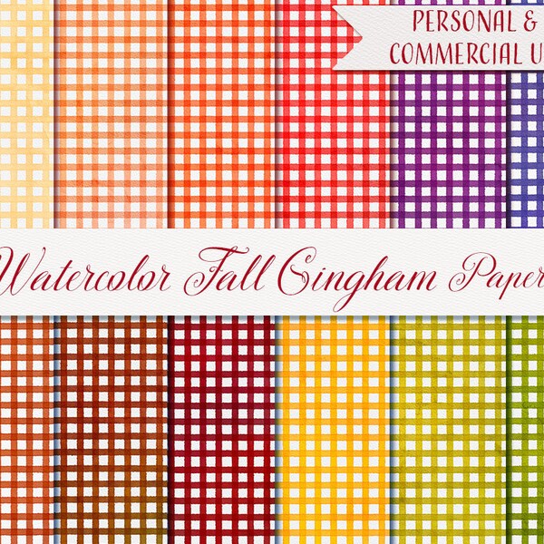 Watercolor Digital Paper, 12 Papers 12 X 12, Watercolor Pastel Chevron ...