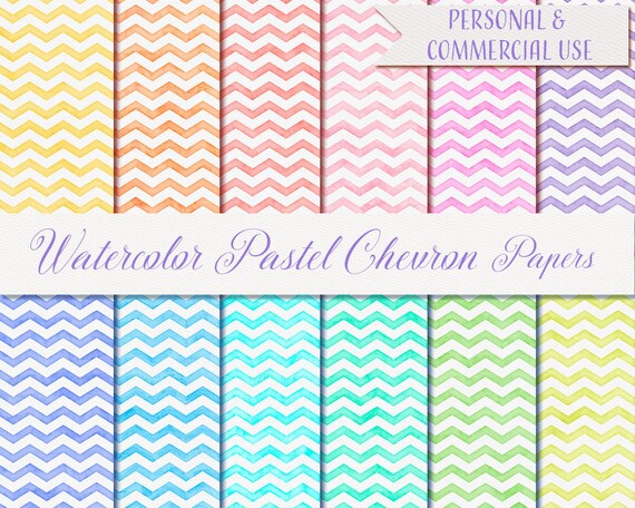Watercolor Digital Paper 12 Papers 12 X 12 - Etsy