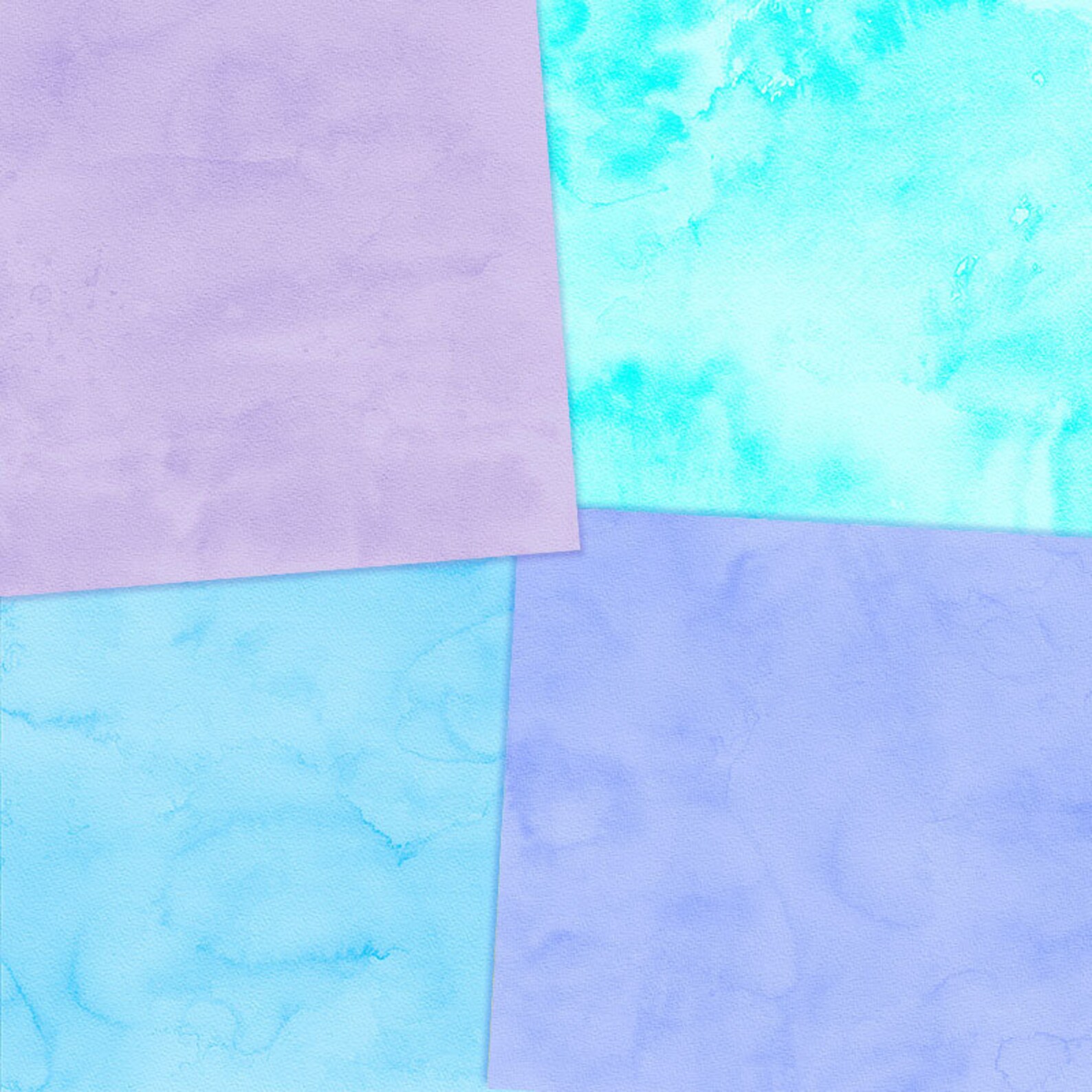 Watercolor Digital Pastel Paper Pack, 12 Papers 12" X 12", Watercolor ...