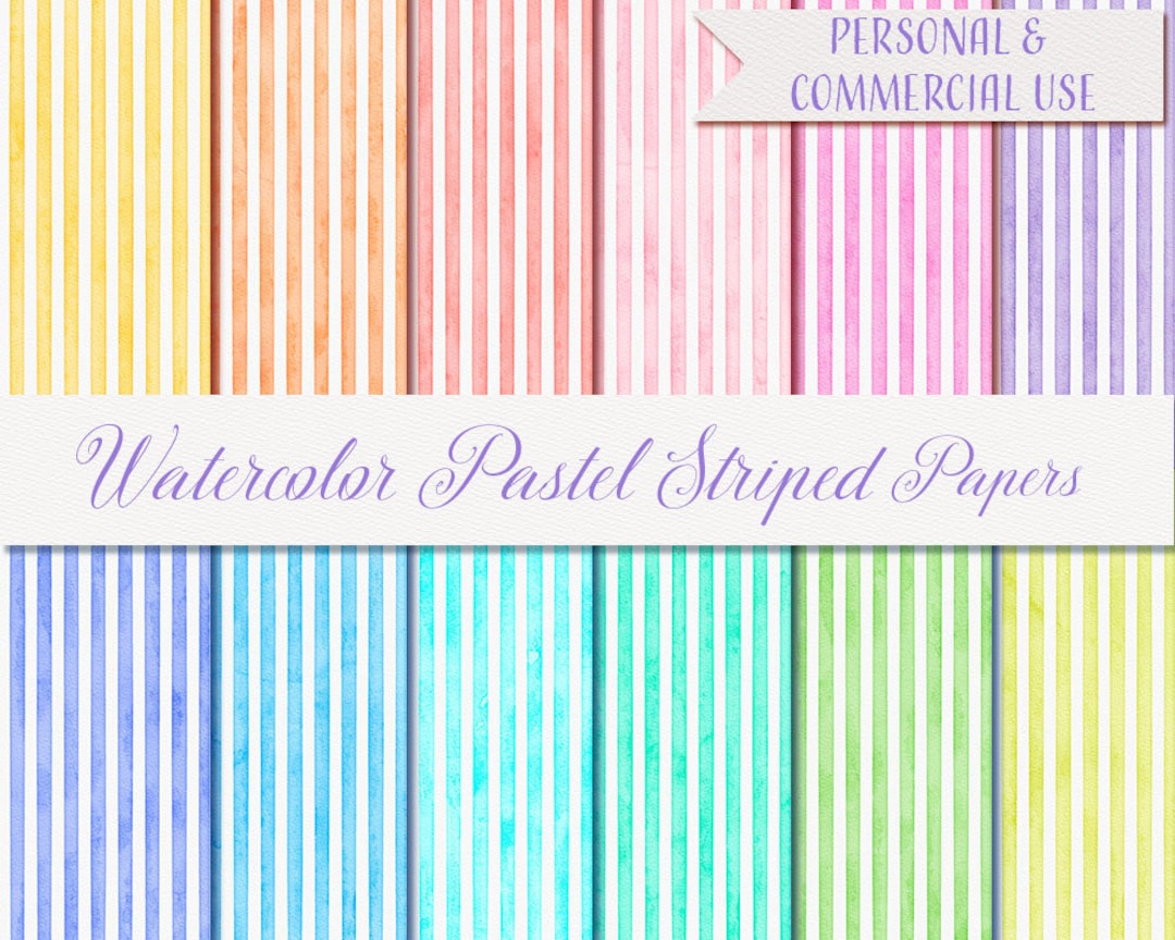 Watercolor Digital Paper, 12 Digital Papers 12" X 12", Watercolor ...