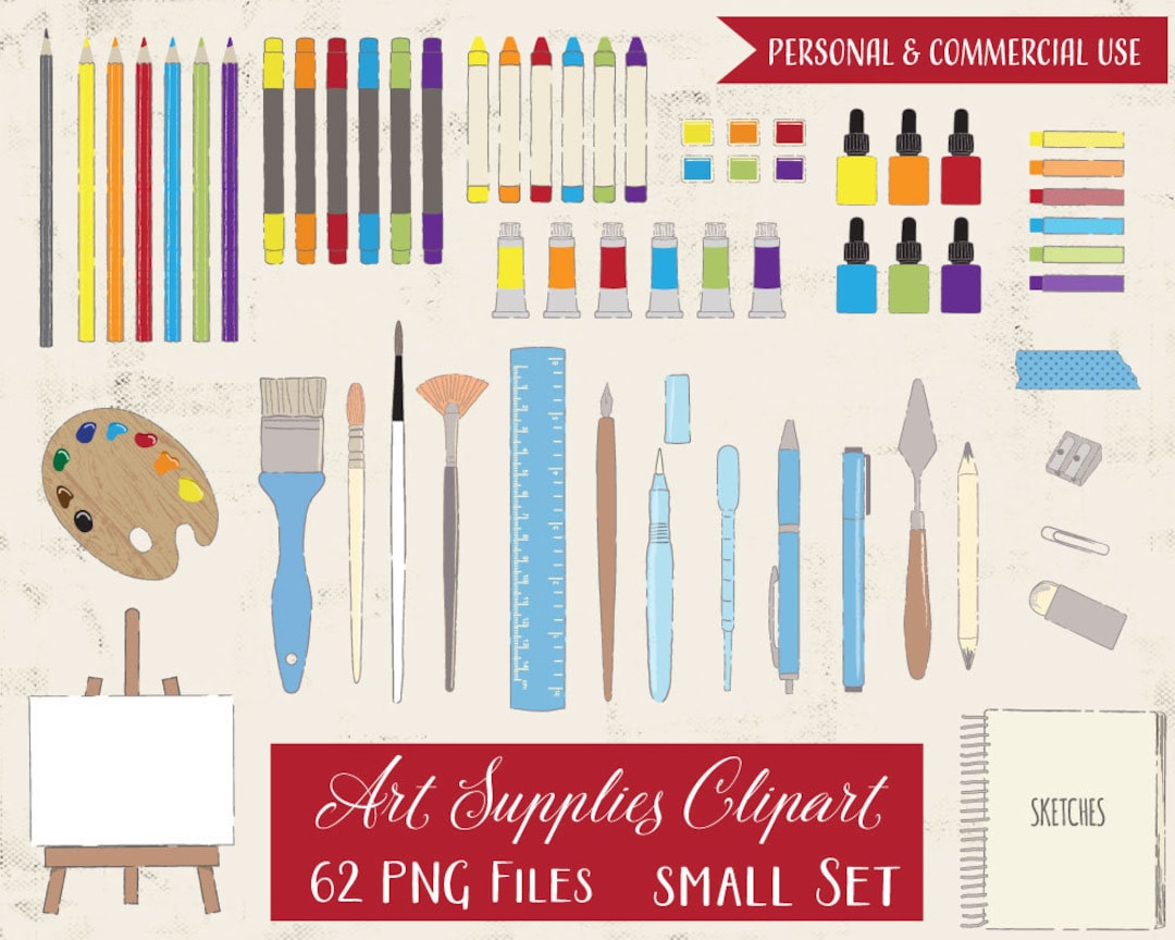 Art Supplies Clipart, Painting Clipart, Clipart Art Graphics ...