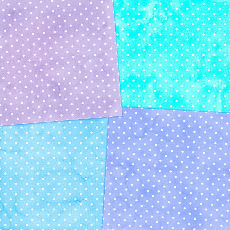 Watercolor Digital Paper Watercolor Pastel Polka Dot Papers - Etsy