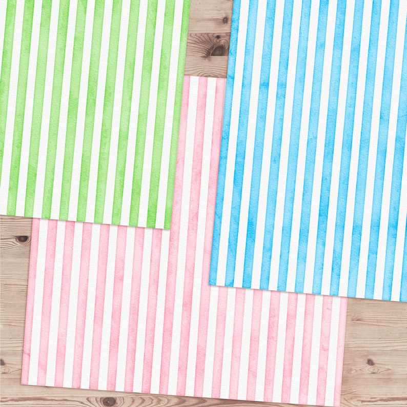 Watercolor Digital Paper, 12 Digital Papers 12" X 12", Watercolor ...