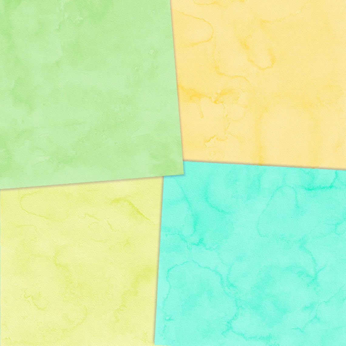 Watercolor Digital Pastel Paper Pack, 12 Papers 12" X 12", Watercolor ...