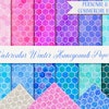 Watercolor Digital Paper, 12 Digital Papers 12 X 12, Watercolor Pastel ...
