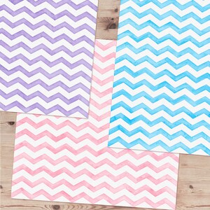 Watercolor Digital Paper, 12 Papers 12" X 12", Watercolor Pastel ...