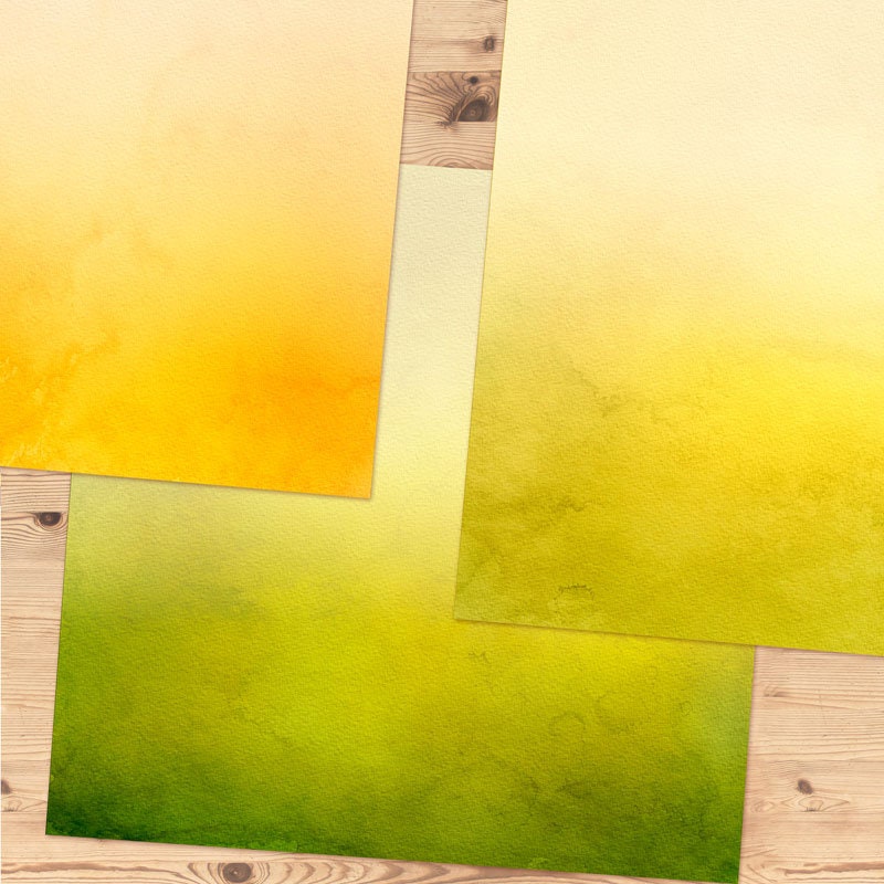 Watercolor Digital Paper Watercolor Ombre Papers 12 Digital - Etsy