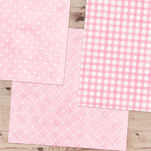 Baby Girl Watercolor Digital Paper, 12 Papers 12" X 12", Baby Girl ...