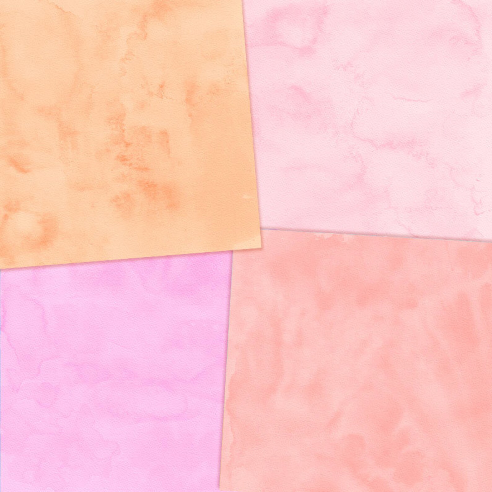 Watercolor Digital Pastel Paper Pack, 12 Papers 12" X 12", Watercolor ...
