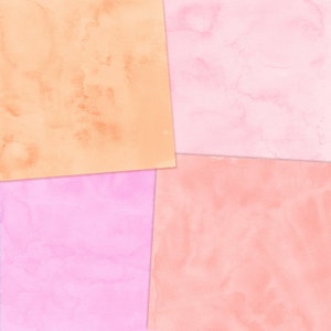 Watercolor Digital Pastel Paper Pack, 12 Papers 12" X 12", Watercolor ...
