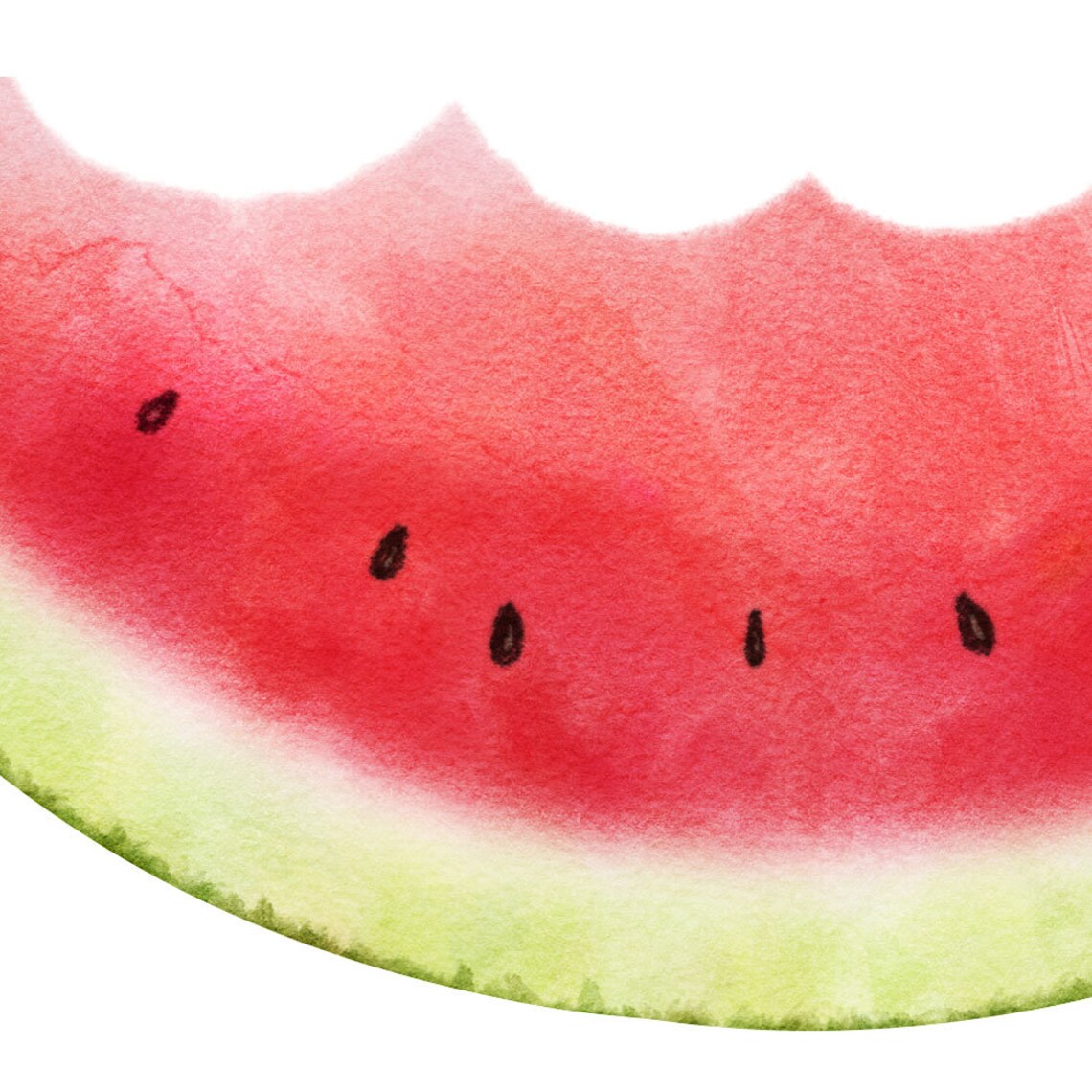 Watercolor Watermelon Clipart, Watermelon Clipart, Watercolor Summer ...