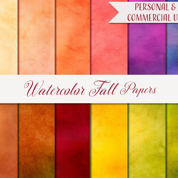 Watercolor Mermaid Papers, Mermaid Glitter Papers, Watercolor Digital ...