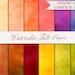 Watercolor Digital Paper, Watercolor Fall Digital Papers, Watercolor ...