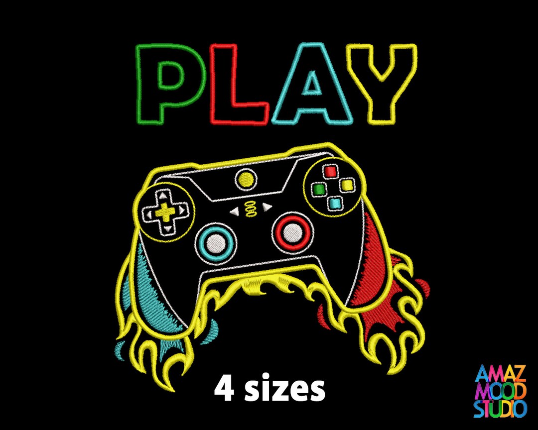 Game Controller Machine Embroidery Design - Etsy