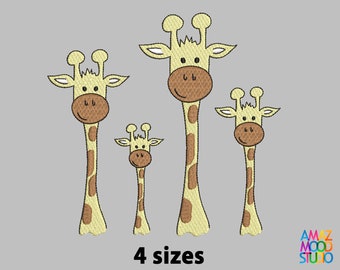 Giraffe Baby Applique Machine Embroidery Design (Download Now) - Etsy
