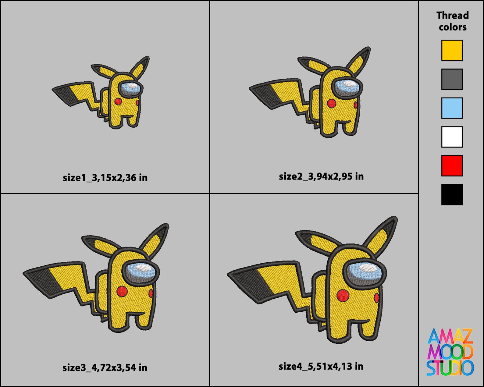 Among Us Machine Embroidery Design | Etsy