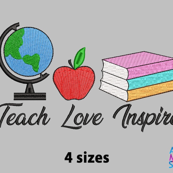 Teacher Embroidery - Etsy