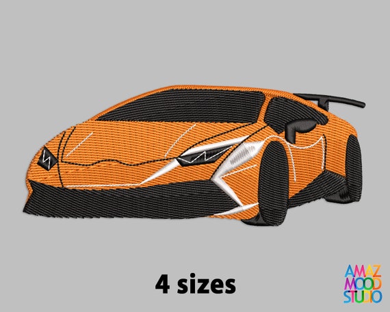 Sport Car Machine Embroidery Design - Etsy