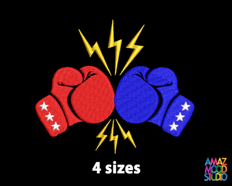 Boxing Gloves Machine Embroidery Design - Etsy