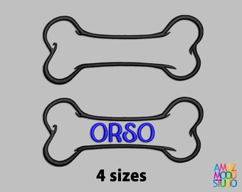 Bones Embroidery Digital Font. Machine Embroidery Font. - Etsy