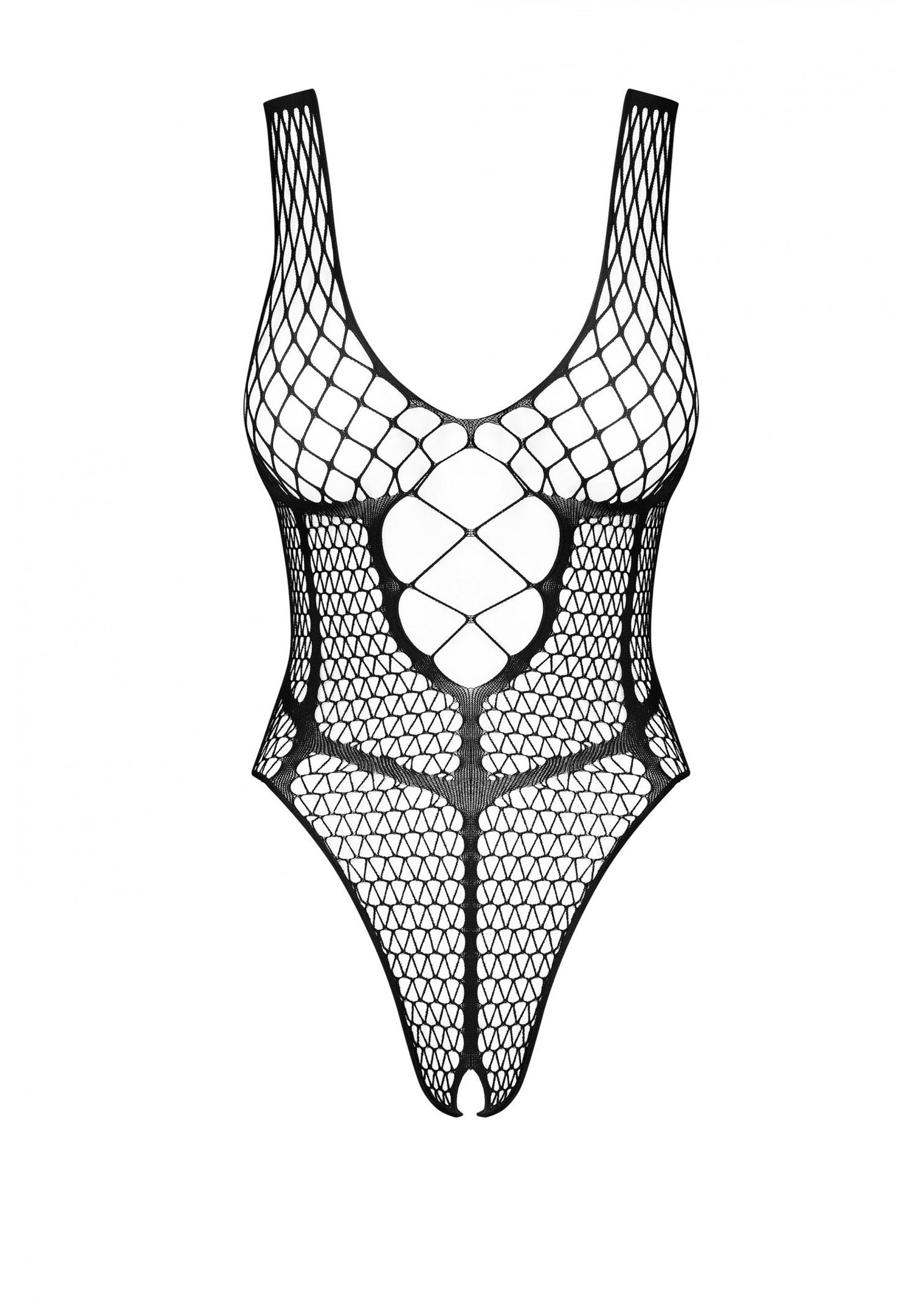 Black Crotchless Teddy Lace Bodysuit Sheer Mesh Clothes Bdsm Fetish