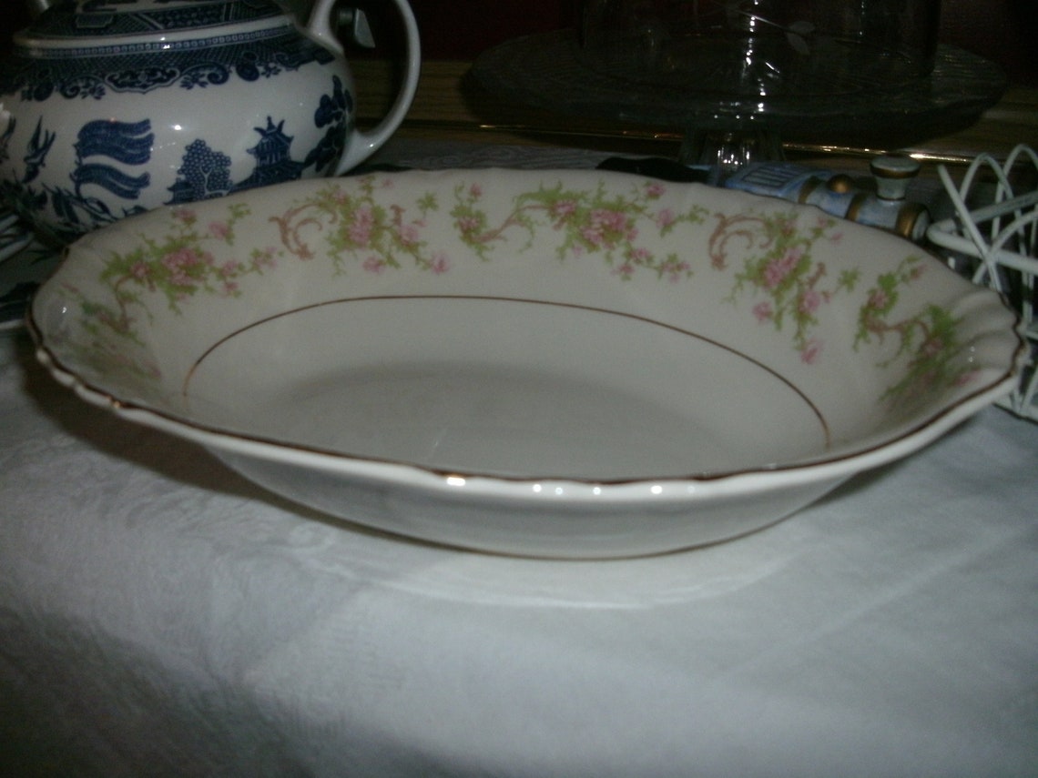 Federal Syracuse China Made in America Dearborn Pattern Vegetable Bowl ...