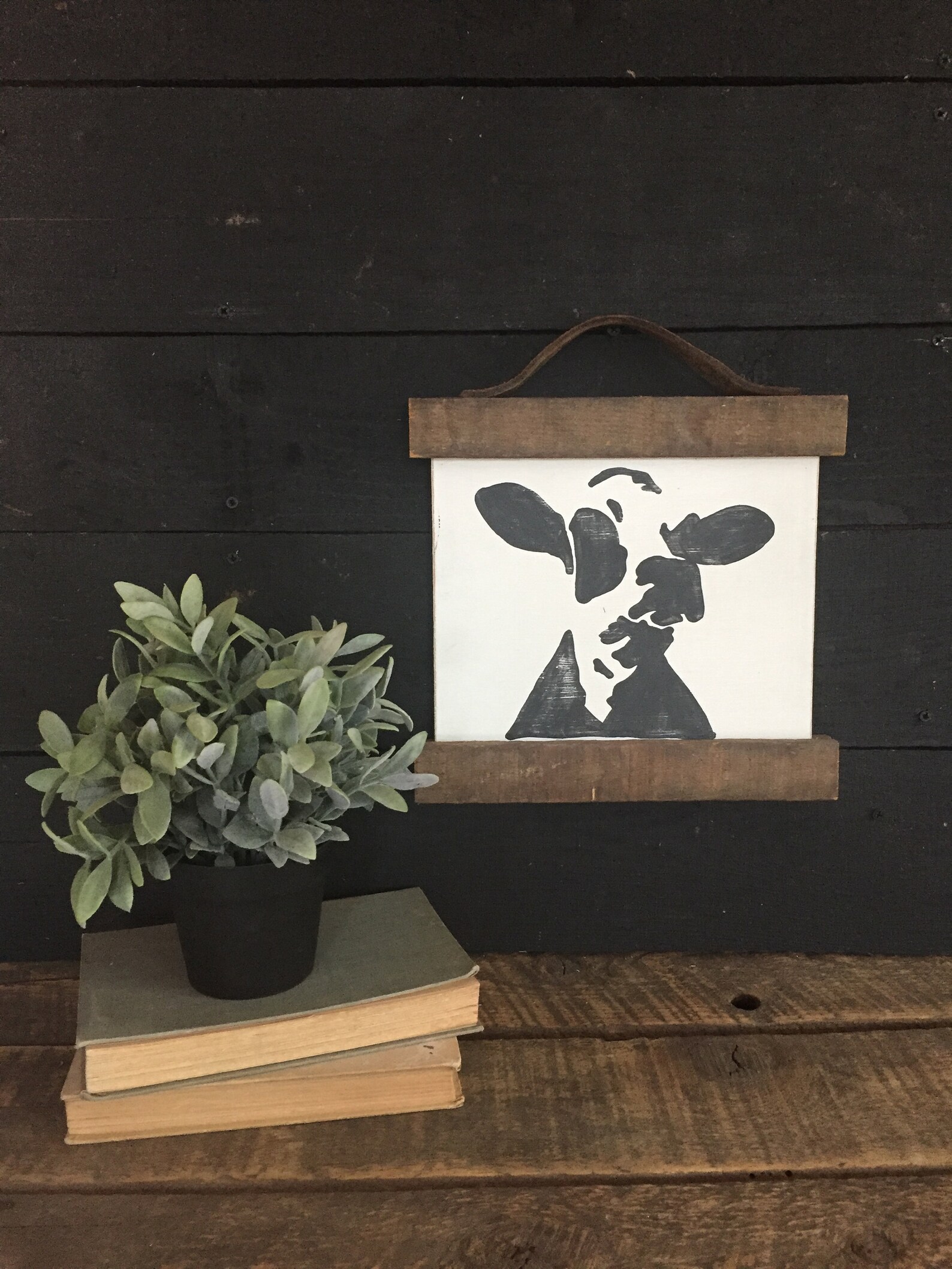 Cow Art Farmhouse Decor Dairy Cow 11x12 - Etsy