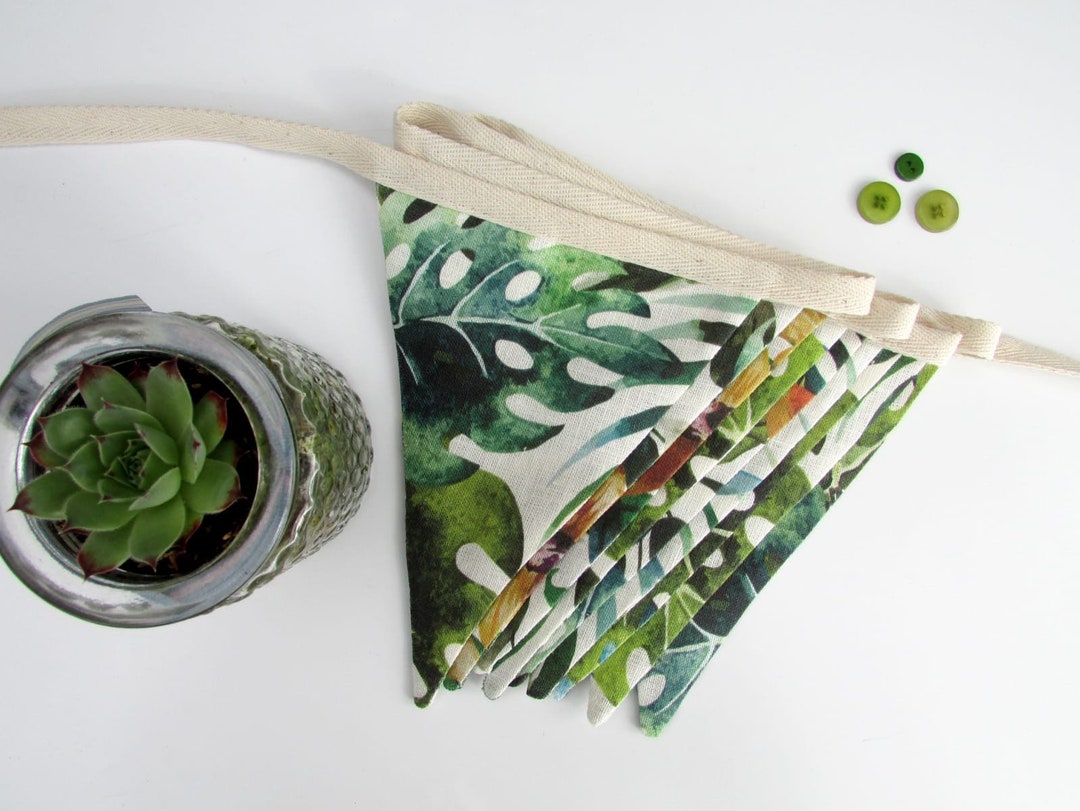 Botanical Bunting in Lithuanian Linen - Etsy
