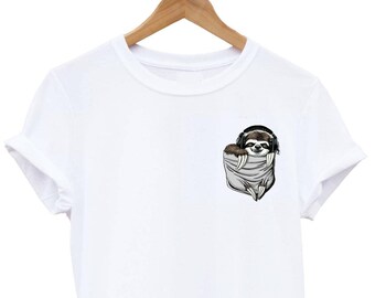 Sloth t shirt | Etsy