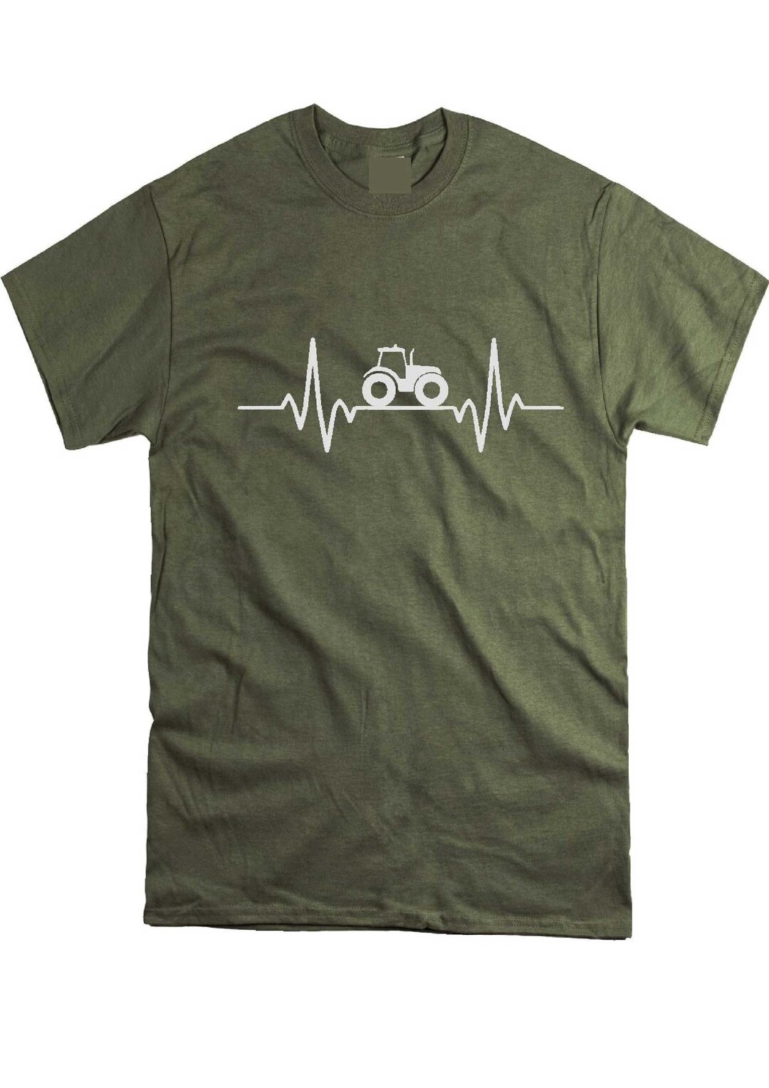 Tractor Heartbeat T-shirt: Farmer Pulse Graphic Tee - Etsy UK