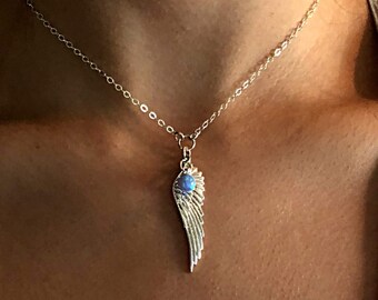 Angel Wing Necklace - Etsy