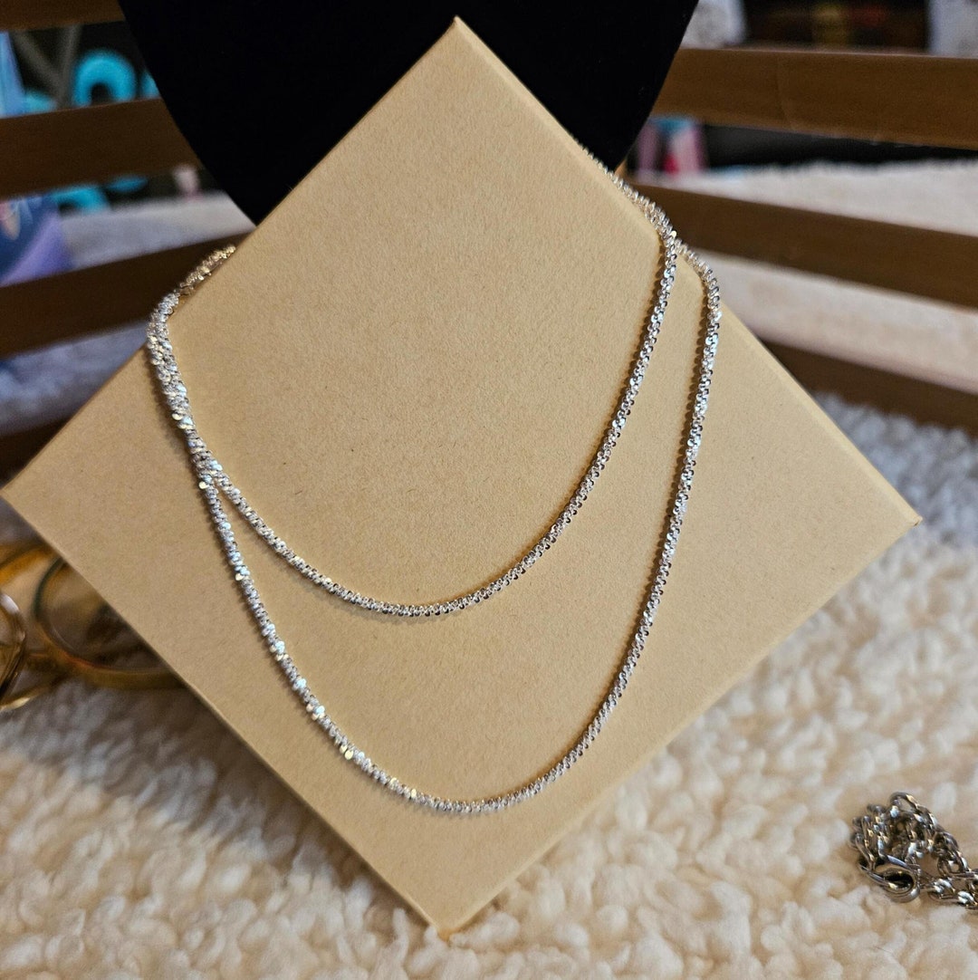 925 Sterling Silver Twisted Rock Chain 20 Inch Unisex Necklace - Etsy