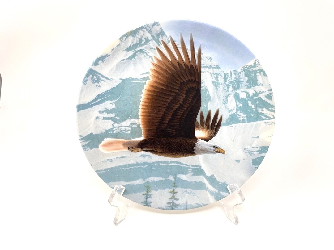 The Bald Eagle by Daniel Smith Collector Plate - Etsy