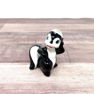 Vintage NKK Bone China Made in Japan Skunk With Blue Eyes - Etsy