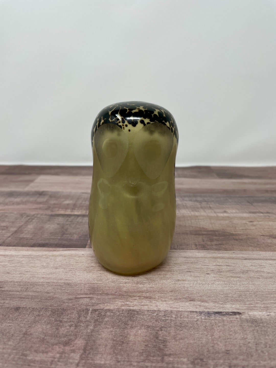 Vintage 1960s Wedgewood England Art Glass Owl Paperweight - Etsy