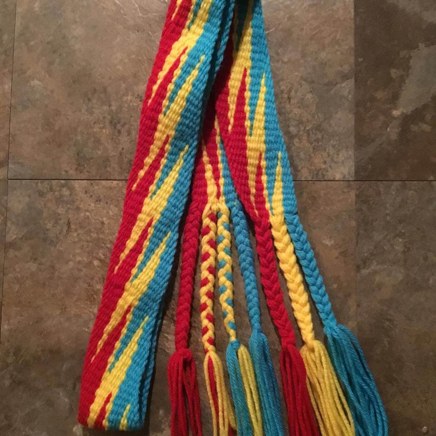 Custom Made Cherokee Finger Weaving Belts and Garters - Etsy