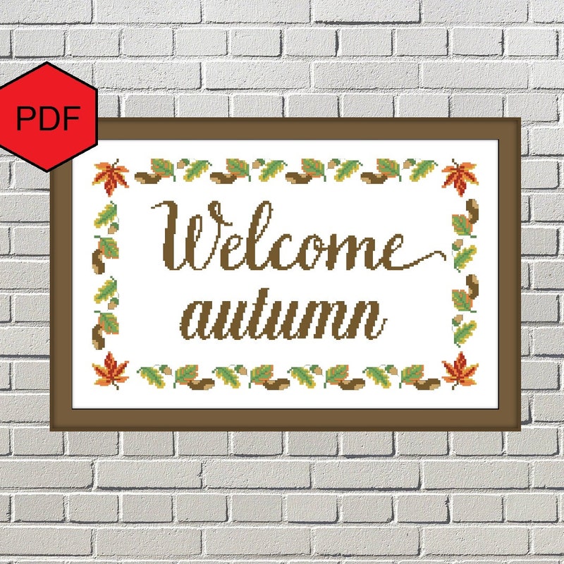 Autumn Cross Stitch - Etsy