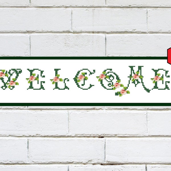 Welcome Cross Stitch Pattern - Etsy