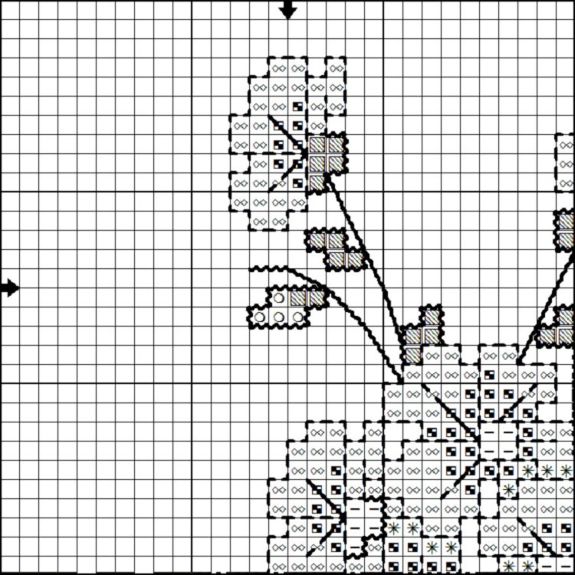 Forget Me Not Cross Stitch Pattern Pdf Bouquet Cross Stitch - Etsy