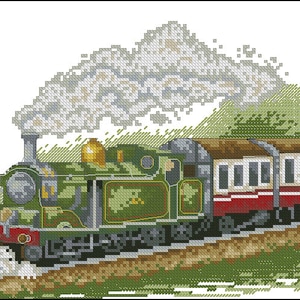 Old Steam Train Cross Stitch Pattern Pdf Railway Locomotive - Etsy