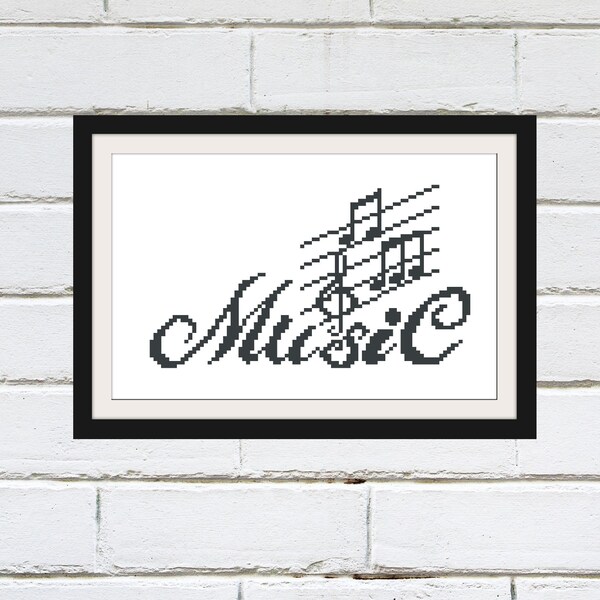 Music Note Cross - Etsy