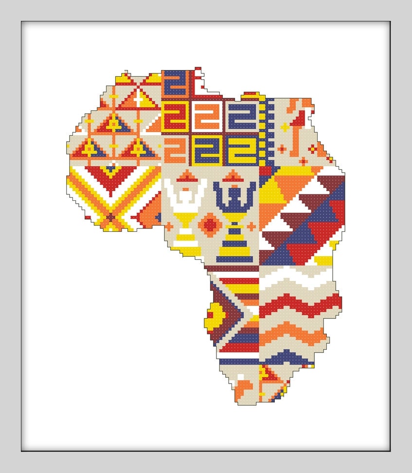Africa Cross Stitch Pattern Pdf Counted Cross Stitch Pattern - Etsy