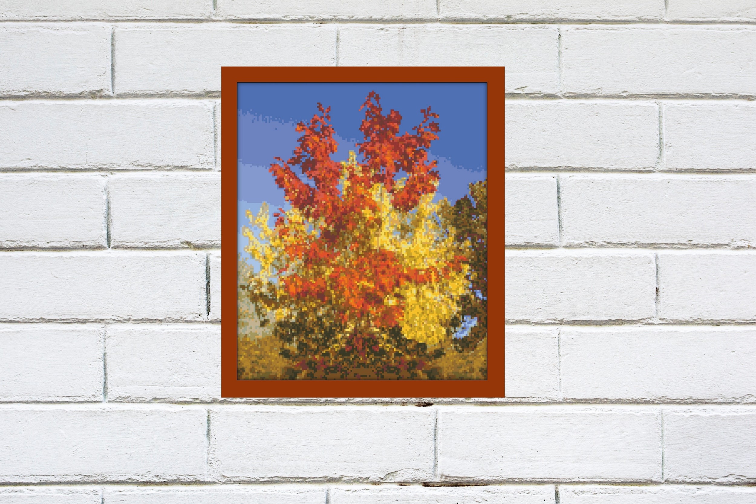 Autumn Tree Cross Stitch Pattern Pdf Counted Cross Stitch | Etsy