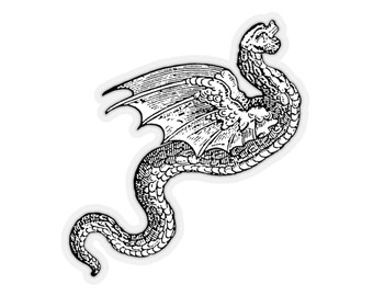 Winged Creature Stencil Reusable Winged Creature Stencil Art - Etsy