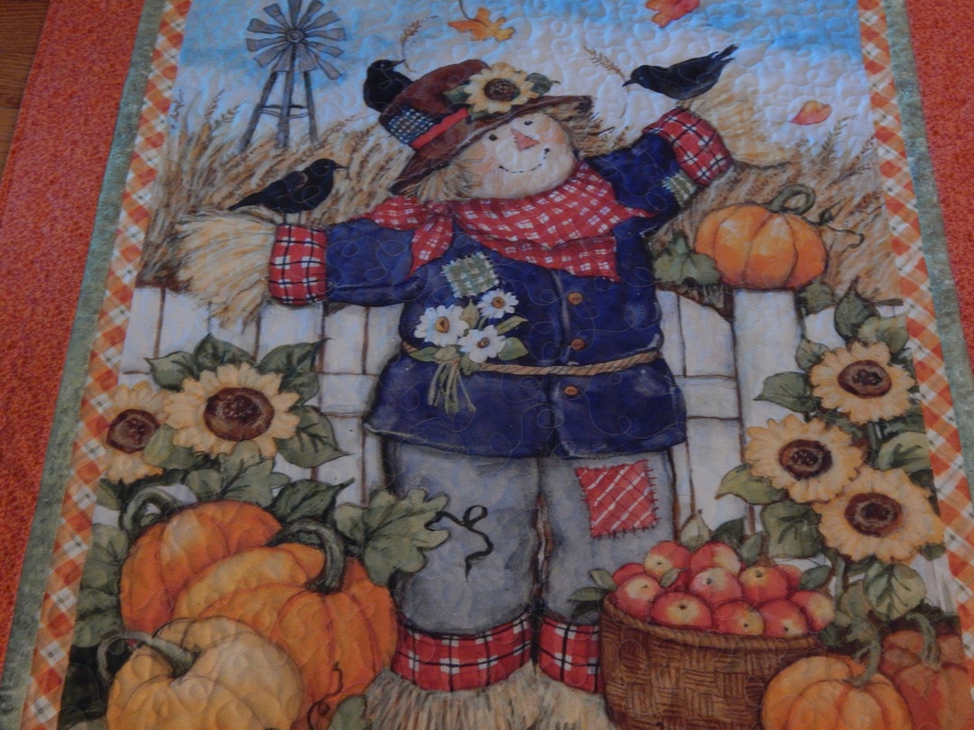 Fall Scarecrow Quilt/wall Hanging - Etsy