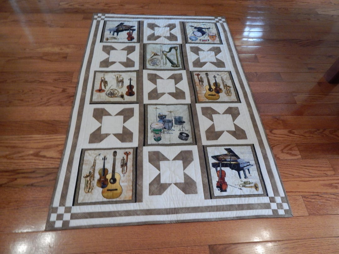 Musical Instrument Lap Quilt - Etsy