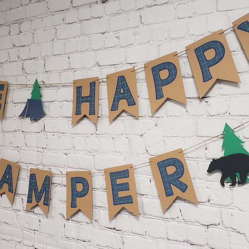 One Happy Camper Banner - Etsy