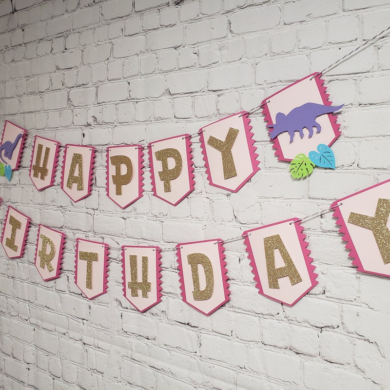 Dinosaur Banner - Etsy