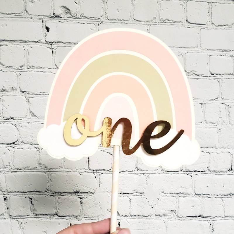 Neutral Rainbow Party Decor - Etsy