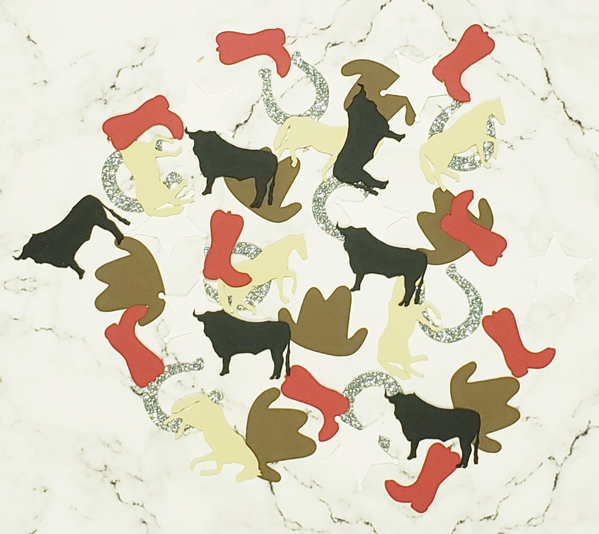 Cowboy Confetti-100 Pieces. Cowboy Birthday Party. Western | Etsy